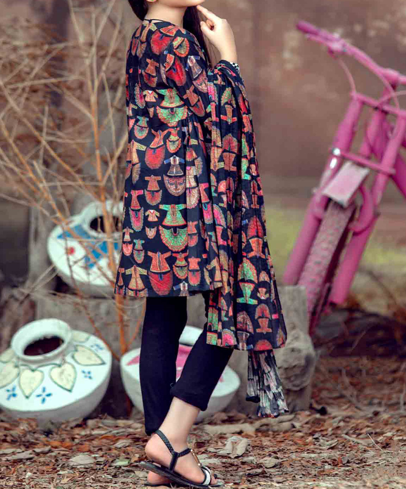 CHOGHA GIRLS 2PC STITCHED SUIT